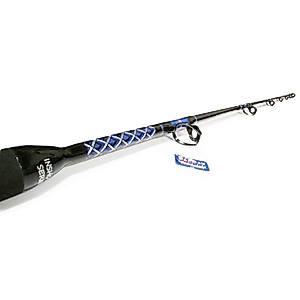 Xcaliber Marine Pair of (2) Inshore Series 6' 20-40 lb Saltwater Boat RODS (Blue and Silver)