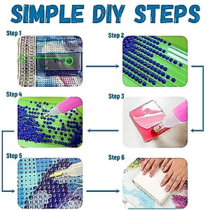 CAEJCCL 5D Diamond Art Angels Don't Always Have Wings Sometimes They Have Whiskers Diamonds Art Painting Kits for Adults DIY Paint by Number for Home Recreation and Wall Decoration 12x16 Inches