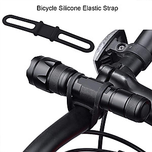 Bike Light Replacement Mount,Pack of 5 ycle Silicone Band,Elastic Rubber Strap Tie Flashlight Holder Bandage Bike Cycling Handlebar Mount Holder Strap Fixing Bandage Belt Ycle Silicone Band Holder