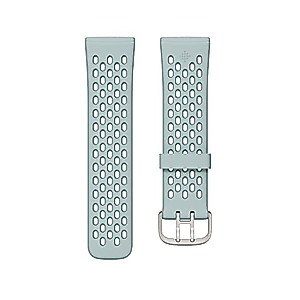 Fitbit Sport Band, 24mm Attach,Sea Blue/Ocean,Small *Compatible with Sense 2, Sense, Versa 4 & Versa 3