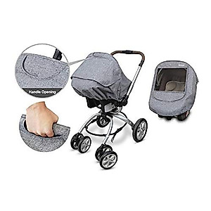 Manito Melange Infant Carseat Weather Shield (Black)