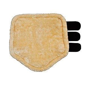 HORZE Brushing Boots with Faux Fur - Brown - L