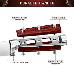 BYkooc Chef Knife - 8 Inch Pro Kitchen Chef Knife High Carbon Stainless Steel Sharp Chef's Knife with Ergonomic Handle and Gift Box - Chef's Knives for Family & Restaurant Use