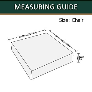 Stretch Chaise Cushion Covers for L Shape Sofa Chaise Lounge Sectional Sofa Slipcover, 1/2/3/4 Seat Sofa Cover Anti Slip Furniture Protector Loveseat U Shape Couch Cover (Blue Chair(1pcs))