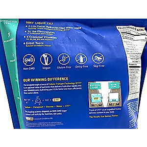 Liquid I.V. Hydration Multiplier, Electrolyte Powder, Easy Open Packets, Supplement Drink Mix (Strawberry 30 Count)