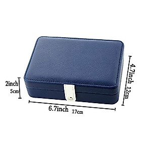 Bausweety Jewelry Box Necklace Earrings Rings Jewelry Accessory Organizer for Women Girls