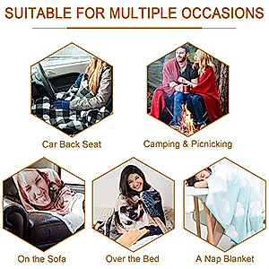 Inspirational Blanket Healing Thoughts Throw Blanket Christian Bible Verse Religious Blanket with Positive Energy, Super Soft Prayers Fleece Blanket Get Well Soon Gifts for Women & Men - 40" x 50"