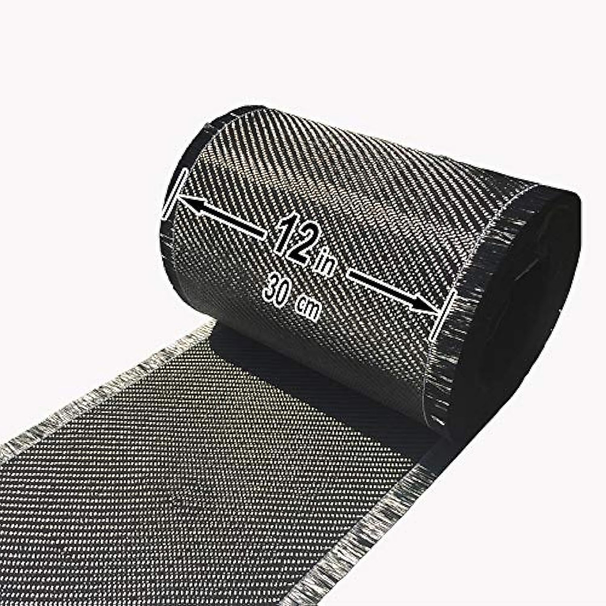 5 FT x 12" - Carbon Fiber FABRIC-2x2 Twill WEAVE-3K/220g