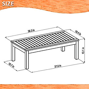 Kevin Amazonia Murano 4-Piece Patio Seating Se SC KINGS4DEEP_KH | Eucalyptus Wood | Ideal for Outdoors and Poolside, 118Lx42Wx36H, Khaki