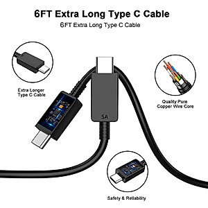 Super Fast Charger Type C for iPhone 15, 2 Pack 45W USB C Charger Fast Charging Block with 6FT Type C Charger Cable Compatible for iPhone 15/15 Plus/15 Pro/15 Pro Max, Samsung Galaxy S23/S22/S21/S20