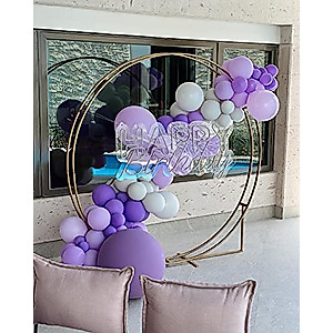 Pastel Purple Balloons 12inch 5inch 70pcs Latex Party Balloons Macaron Purple Birthday Balloons Wedding Baby Shower Party Decorations