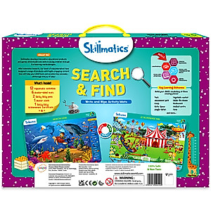 Skillmatics Preschool Learning Activity - Search and Find Educational Game, Perfect for Kids, Toddlers Who Love Toys, Art and Craft Activities, Gifts for Girls and Boys Ages 3, 4, 5, 6