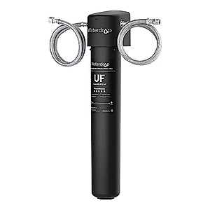 Waterdrop 17UA-UF 0.01 μm Ultra Filtration Under Sink Water Filter for Baçtёria Reduction, Reduces Lead, Chlorine, Bad Taste & Odor, 24000 Gallons, Direct Connect to Kitchen Faucet, USA Tech