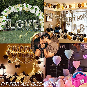 Balloon Pump, Portable Dual Nozzle Ballon Inflator Pump for Balloons 110V 600W Electric Air Pump Blower, Balloon Arch kit &Balloon Garland kit, Balloons for Parties/Helium Tank/Birthday Balloons Set