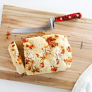 Lamson WALNUT Forged 7" Offset Bread Knife, Serrated