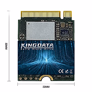 KINGDATA 512GB M.2 2230 NVMe PCIe SSD Gen 4.0X4 - Internal Solid State Drive Compatible with PS5, Steam Deck, Microsoft Surface, Ultrabook, Laptop, Desktop (512GB, M.2 2230 NVMe 4.0)
