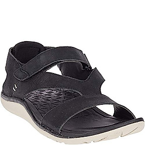 Merrell womens Trailway Backstrap Leather, BLACK, 7, medium