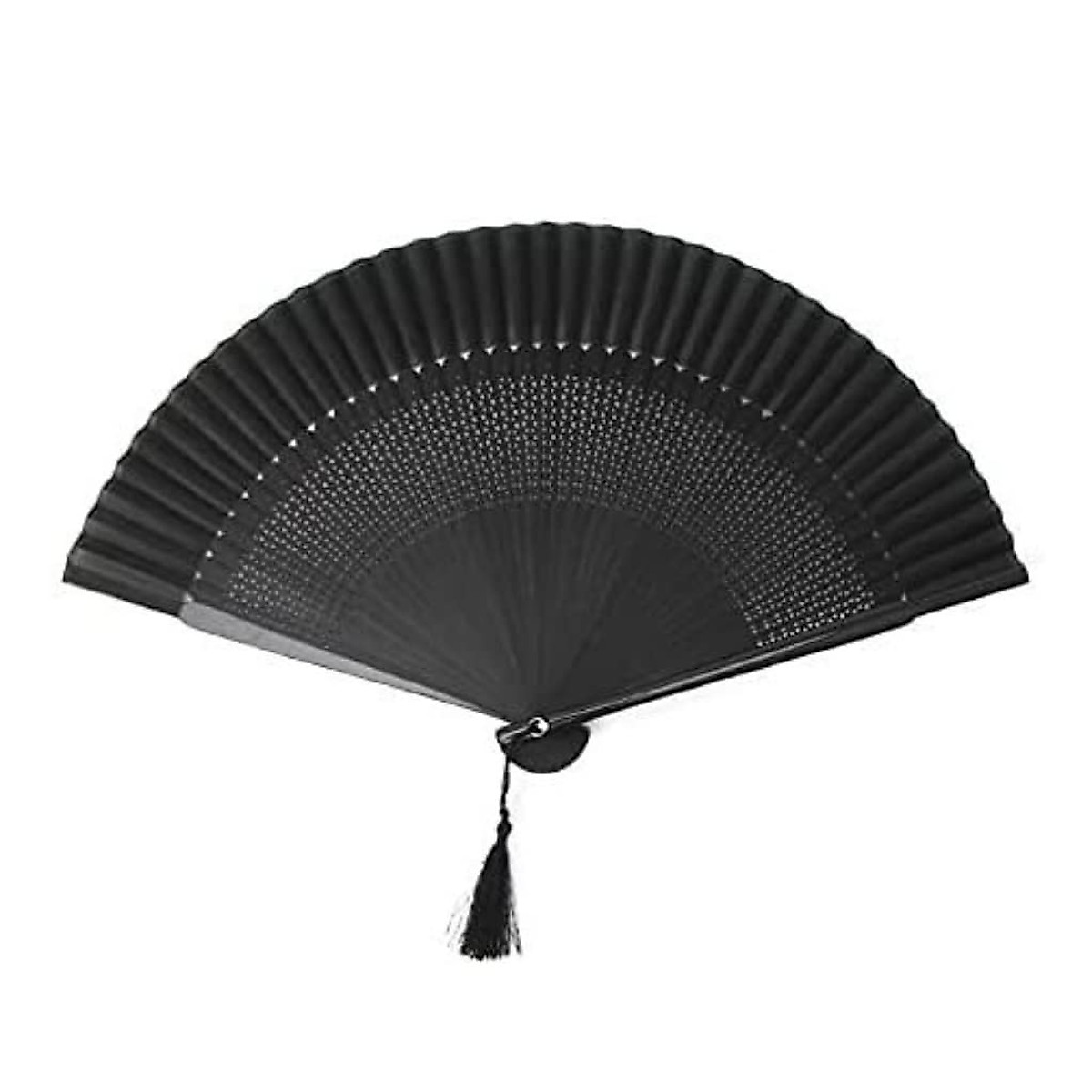 Folding Hand Fan Folding Fan Handheld Folded Fan Bamboo Hand Fan Elegant Carved Hand Held Folding Fans Silk Folding Fans Foldable Fan Hand Held Fans (Color : Random Delivery, Size : 37x19.5cm)