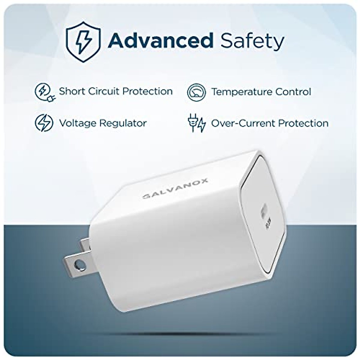 (3 Pack) Galvanox Type-C iPhone Charger (20W) USB-C Cube, Wall Adapter Block for Fast Charging iPhone 11/12/13/14 Pro/Max Models Plus Samsung Devices (2021 Upgraded V2)