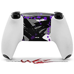 WraptorSkinz Skin Wrap compatible with Sony PS5 DualSense Controller Abstract 02 Purple (CONTROLLER NOT INCLUDED)