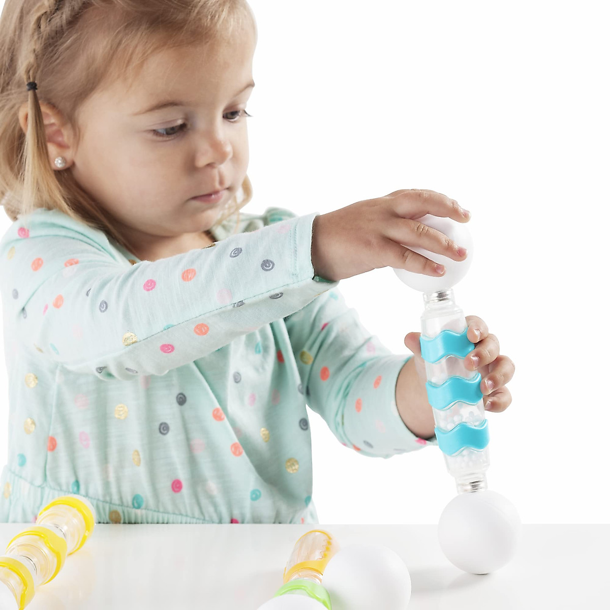 Guidecraft Grippies Shakers - 30 Piece Magnetic Building Set, Sensory Exploration STEM Learning & Educational Toys for Toddlers