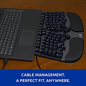 Truly Ergonomic Cleave Keyboard - Tactile Optical Mechanical Switches Better Than Cherry MX, Natural Typing, Comfortable Palmrest, Backlight, Strong Aluminum Body, Best Split Keyboard, Windows/Mac
