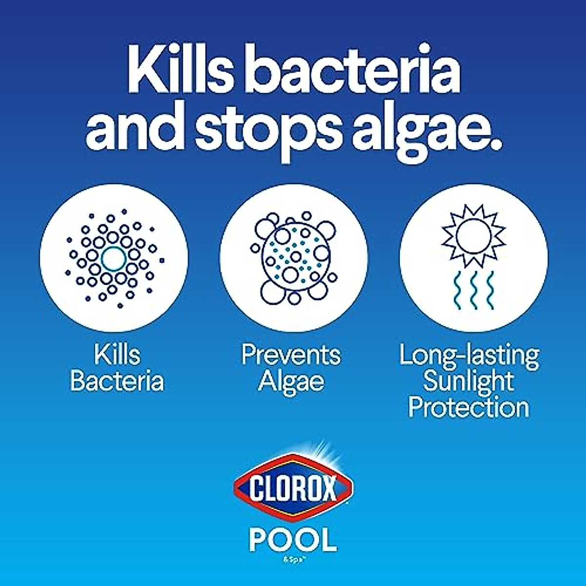 CLOROX Pool&Spa XtraBlue 3” Chlorinating Tablets, Kills Bacteria & Stops Algae, 35 LB