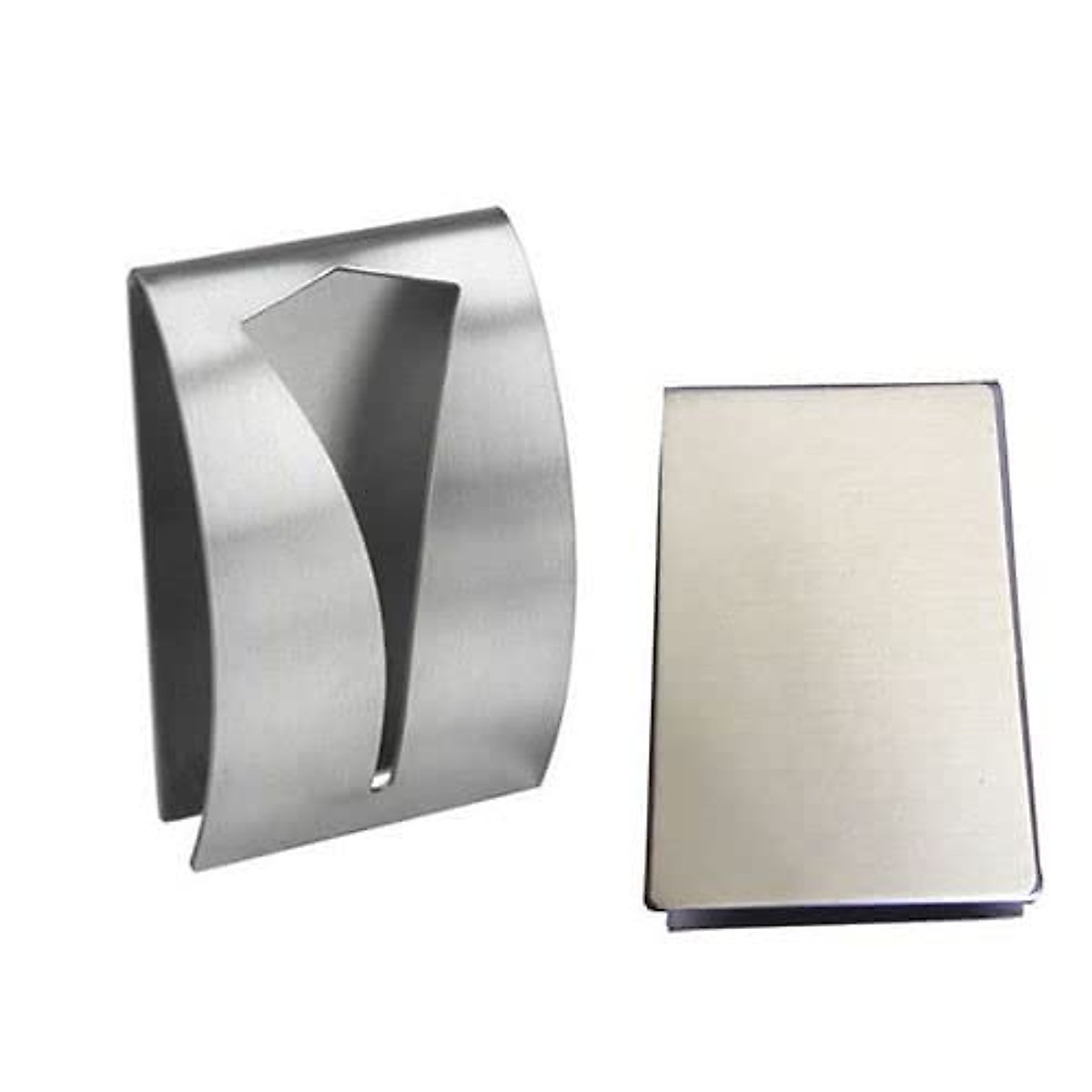 4 Pieces Self Adhesive Towel Hook Holder Grabber, Kitchen Dish Towel Holder, Stainless Steel Kitchen Dish Wall Mount Non-Drilling Towel Hook Tea Towel Holders for Kitchen Bathroom