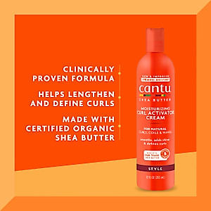 Cantu Moisturizing Curl Activator Cream with Shea Butter for Natural Hair, 12 fl oz