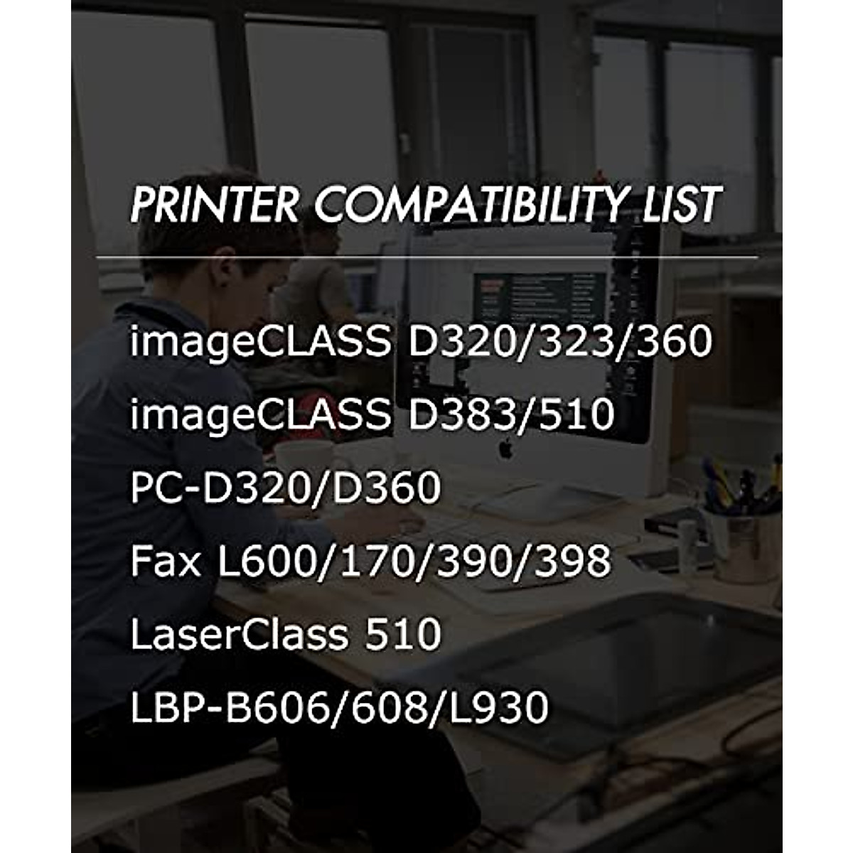 Green Toner Supply (2-Pack) Compatible with Toner Cartridge S35 Toner (2xBlack) Work in imageClass D300 D320 D340 D360 D383 FAXPHONE L170 L400 Class 310 510 PC310 PC-D320 D340 Printer