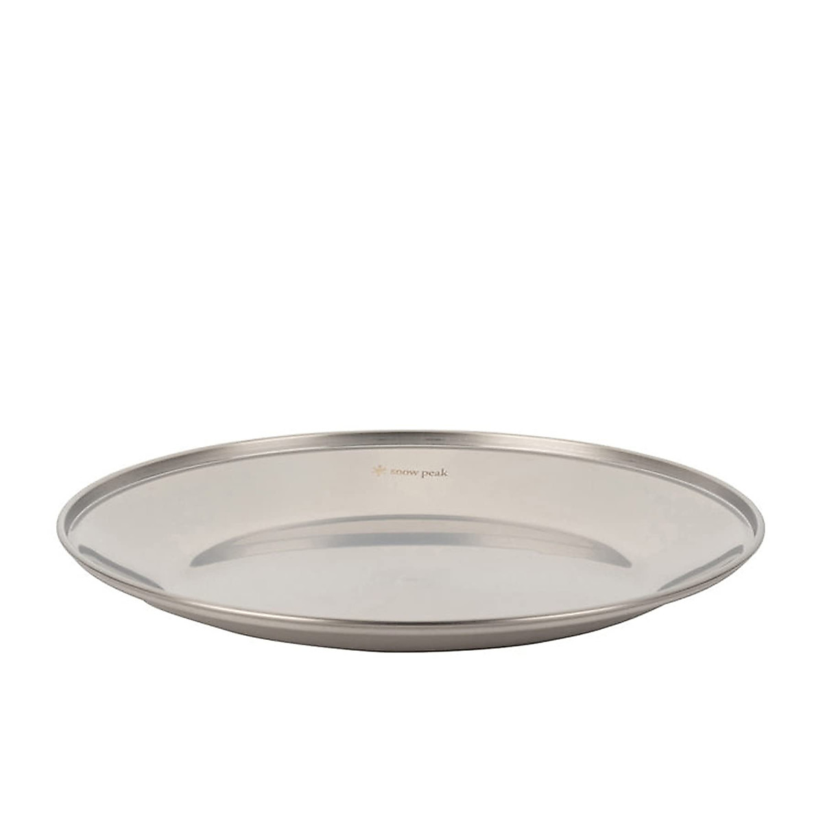 Snow Peak Stainless Steel Tableware Plate L, Silver (TW-034K)
