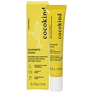 Cocokind Turmeric Tonic, Spot Treatment for Dark Spots and Blemishes with Organic Turmeric, Tea Tree Oil, and Witch Hazel