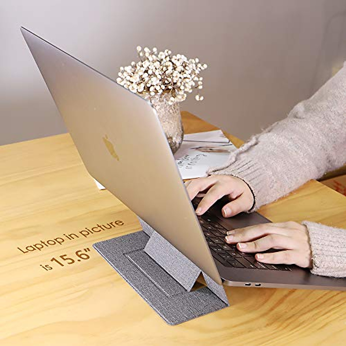 Invisible Laptop/tablet Stand Ultra-slim Lifting Stand Waterproof Adjustable Detachable Lightweight 2019 New Folding Computer Notebook Stand for 9.7Inch-15.6 Inch for Apple Mac/MacBook Pro/MacBook Air