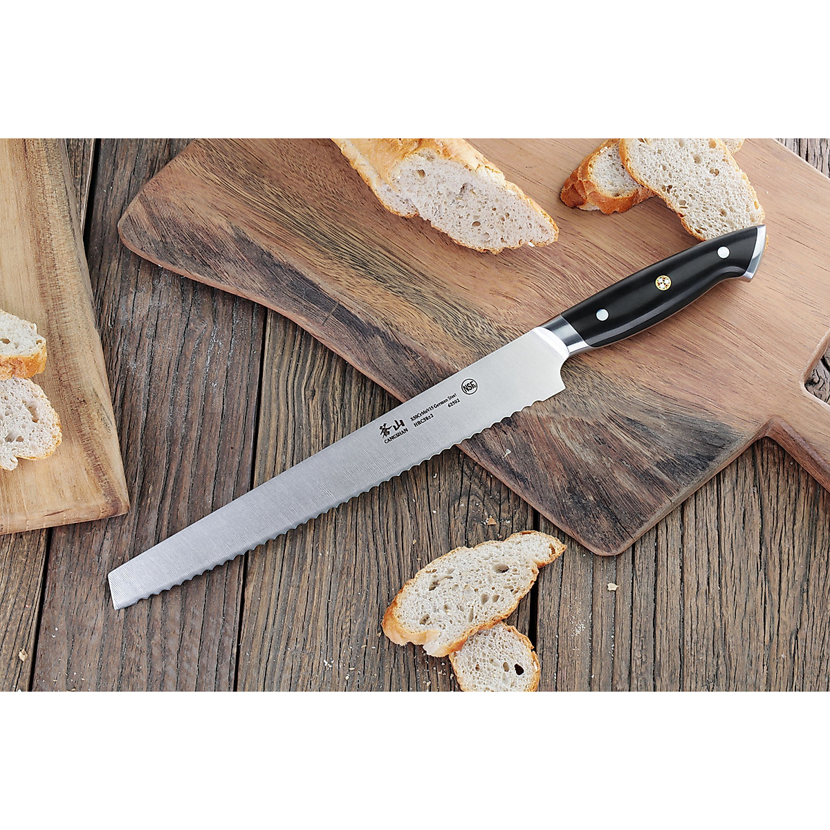 Cangshan Z Series 62502 German Steel Forged Bread Knife, 10.25-Inch
