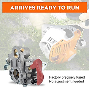 Hipa PP338PT Carburetor for Poulan Pro PP133 545008042 545189502 PP333 PP033 Craftsman 358791170 358791140 358795920 Husqvarna BC233B BC433B String Trimmer C1M-W44 Spark Plug