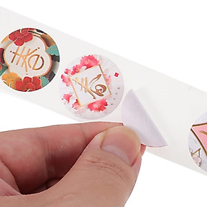 NOLITOY 4 Rolls Chinese New Year Stickers 2023 Chinese Character Self Adhesive Candy Stickers Labels Envelope Decals for DIY Crafts