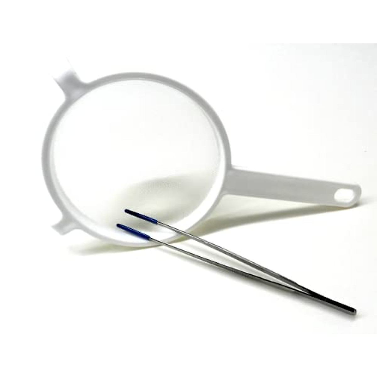 JTS Jewelry Cleaning Basket & Tweezer Ultrasonic Steam Cleaner Strainer + Tweezer