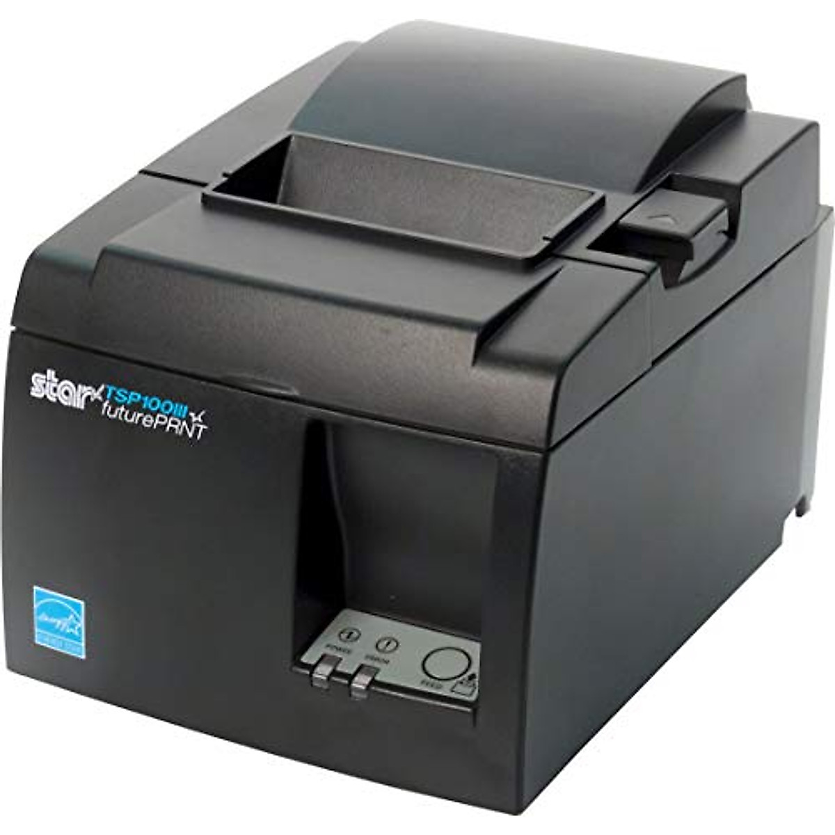 Star Micronics TSP143IIILAN Ethernet (LAN) Thermal Receipt Printer with Auto-cutter and Internal Power Supply - Gray (Renewed)