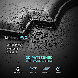 Art3d Decorative Drop-in Ceiling Tiles 24x24, Pack of 48pcs in Black