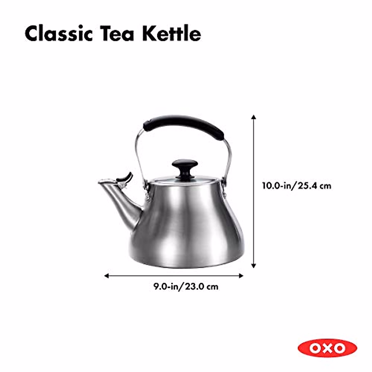 OXO BREW Classic Tea Kettle - Brushed Stainless Steel