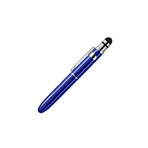 Fisher Space Pen Bullet Grip Space Pen with Clip and Conductive Stylus, Blue (BG1CL/S)