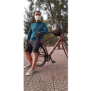 HH HILAND Road Hybrid Bike Urban City Commuter Bicycle with Disc Brake for Men Comfortable Bicycle 700C Wheels 24 speeds Bikes Red 53cm