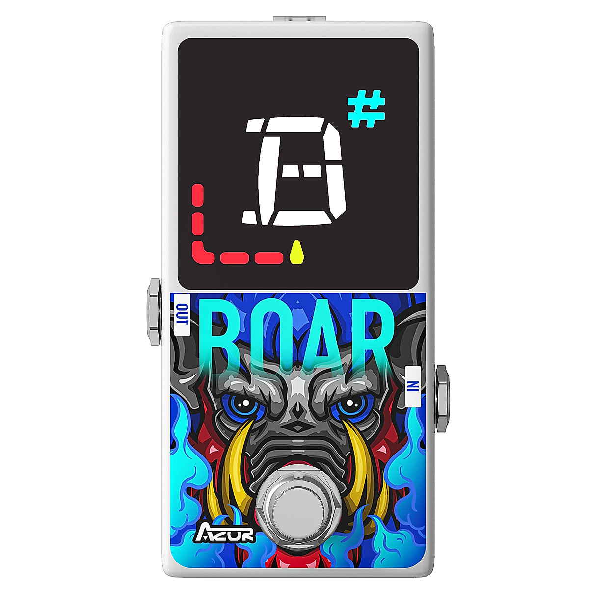 AZOR Tuner Pedal Boar Chromatic Guitar Deluxe Tuner Pedal High Precision for Guitar and Bass True Bypass AP512