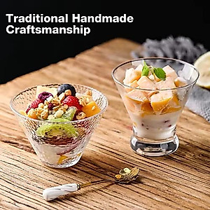 Mfacoy Martini Glasses Set of 9(Buy 8, get 1 Free), USA MADE Crystal Cocktail Glasses 8 Ounces, Hand Blown Stemless Martini Glasses for Bar, Martini, Cosmopolitan, Manhattan, Gimlet, Pisco Sour Brandy