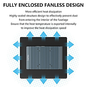 YanKe 15.0 Inch LED Embedded Industrial Panel PC, 10 Point Touch Screen, Support Customization, Intel Celeron N5095, Windows 10/11, VGA/USB2.0/USB3.0/3COM, (4G/8GRAM 128G/256 SSD) (15.0 inch 8+256)