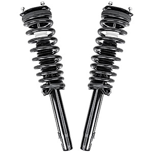 Detroit Axle - Struts Shocks for 2.5L 2010 2011 2012 Ford Fusion 10 11 Mercury Milan Complete 2 Front Struts with Coil Spring 2 Rear Shock Absorbers Replacement Ready Struts Assembly