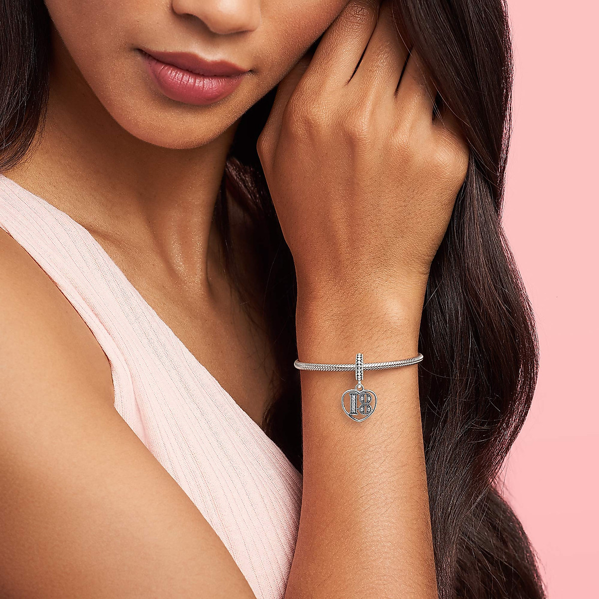 PANDORA 18 Years of Love, Clear CZ