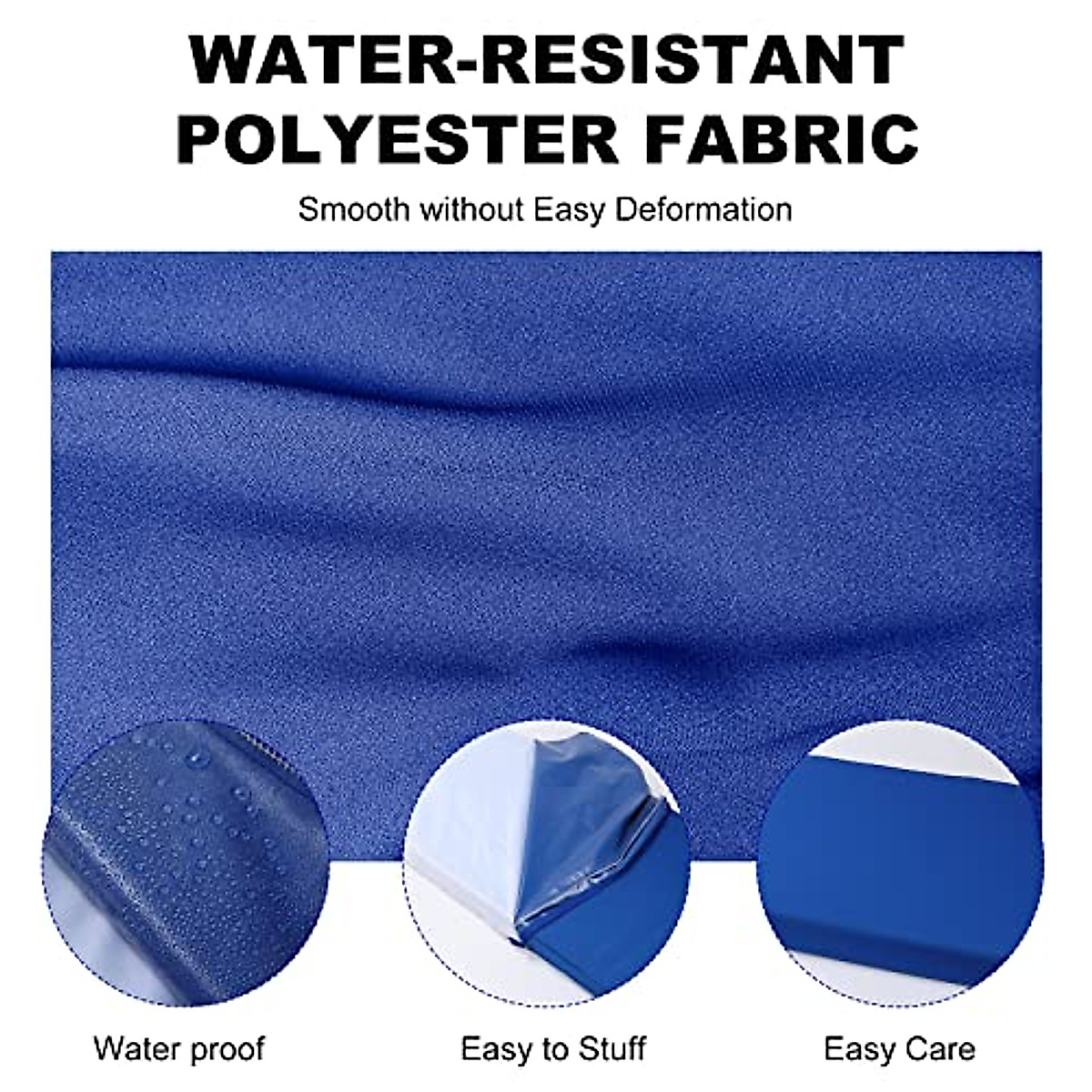 Outdoor Bench Cushion for Patio Furniture with Ties Indoor Settee Seat Replacement Pad Garden Porch Swing 42 x 18 Inch, Blue