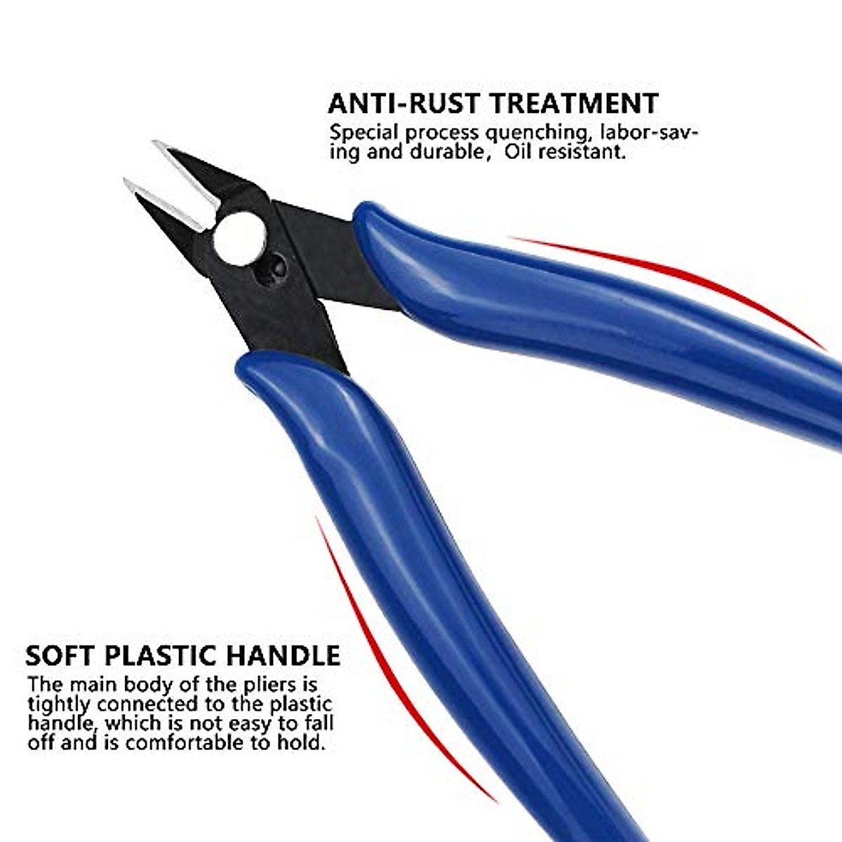 KALIM Needle File Set (10Pcs High Carbon Steel Files) and 1 Wire Cutter in A Carry Bag, File Tools for Soft Metal, Wood, Jewelry, Model, DIY, Hobby, etc.