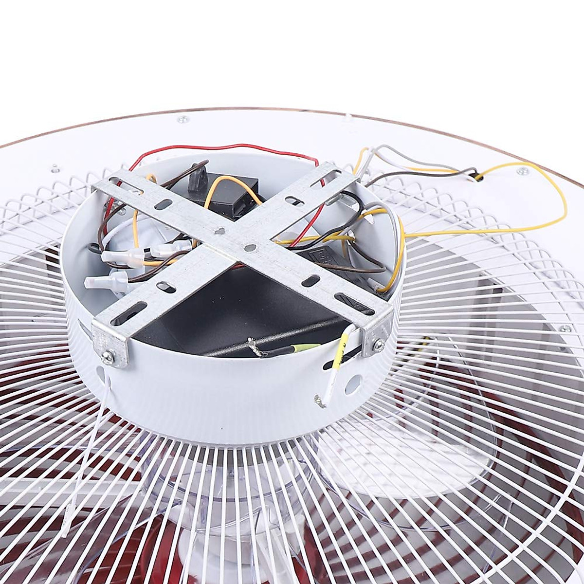 22-Inch Ceiling Fan LED Ceiling Lamp Solid Wood Dimmable 64W with Remote Control 3 Wind Speeds Dimmable 3 Bedroom Colors Ceiling Fan for Tool Room Store Room and Garage